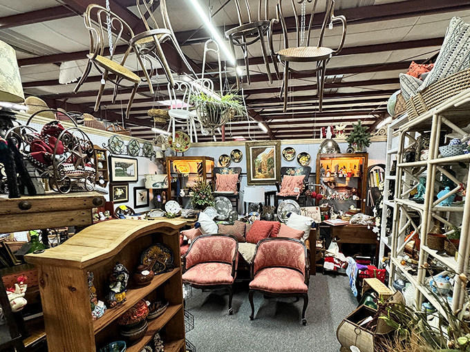 Chandeliers dangling overhead like glamorous stalactites in the most fabulous cave you've ever explored together.