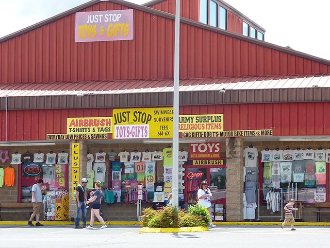 "Just Stop Toys + Gifts" &ndash; the store name that perfectly captures what parents mutter under their breath when passing by with children in tow.