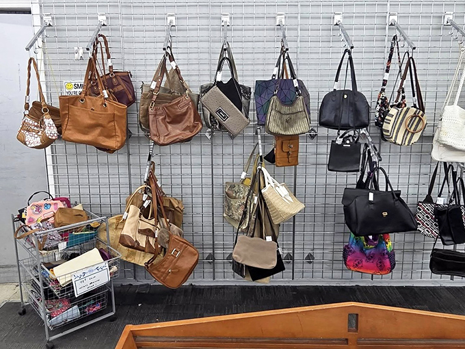 Handbag heaven &ndash; where purses of all persuasions hang out together like old friends at a high school reunion.
