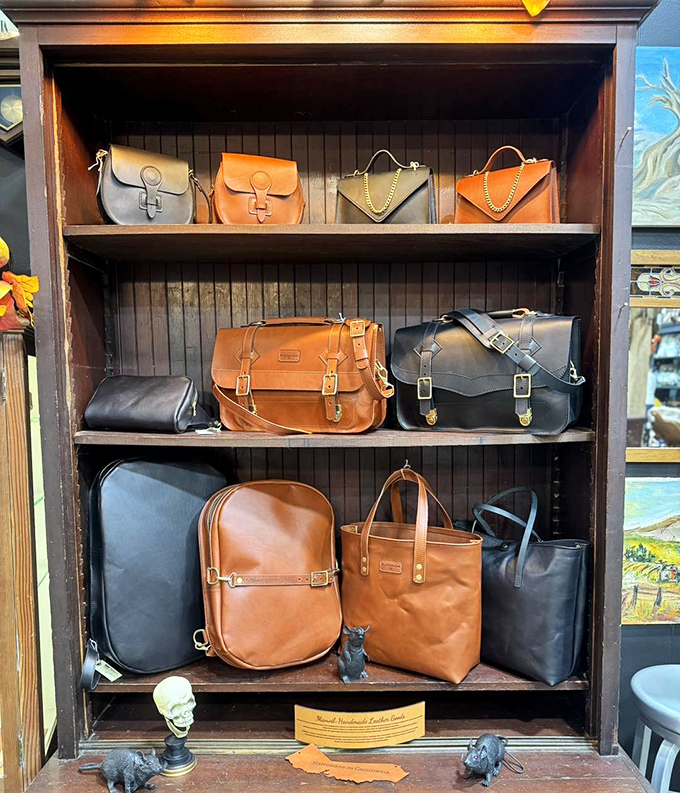 Handcrafted leather bags that combine vintage appeal with practical durability&mdash;each one developing a unique patina that tells your personal story.