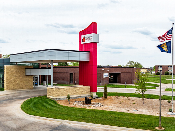 Lexington Regional Health Center stands as a modern sentinel of wellness amid prairie skies. Healthcare with a side of architectural flair.