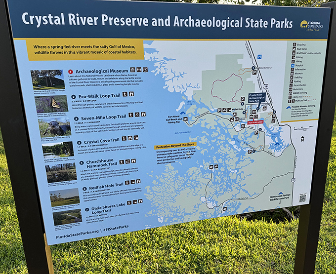 The treasure map to adventure &ndash; this trail guide showcases all the natural and historical wonders waiting to be discovered throughout Crystal River's preserve system.