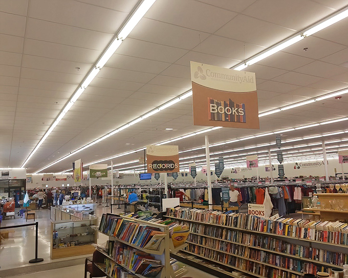 Children's books displayed with loving care. Future readers can build their first libraries without parents mortgaging their futures.