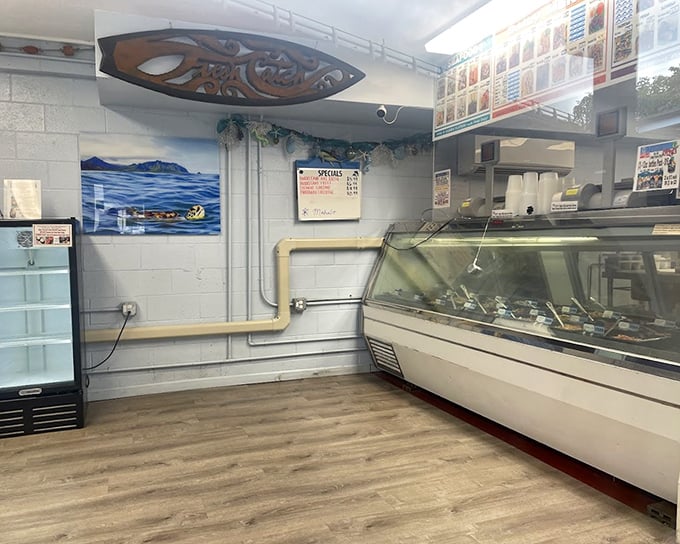 The seafood display case at Fresh Catch is like a treasure chest for food lovers &ndash; each glistening item promising oceanic delights that were swimming just hours earlier.