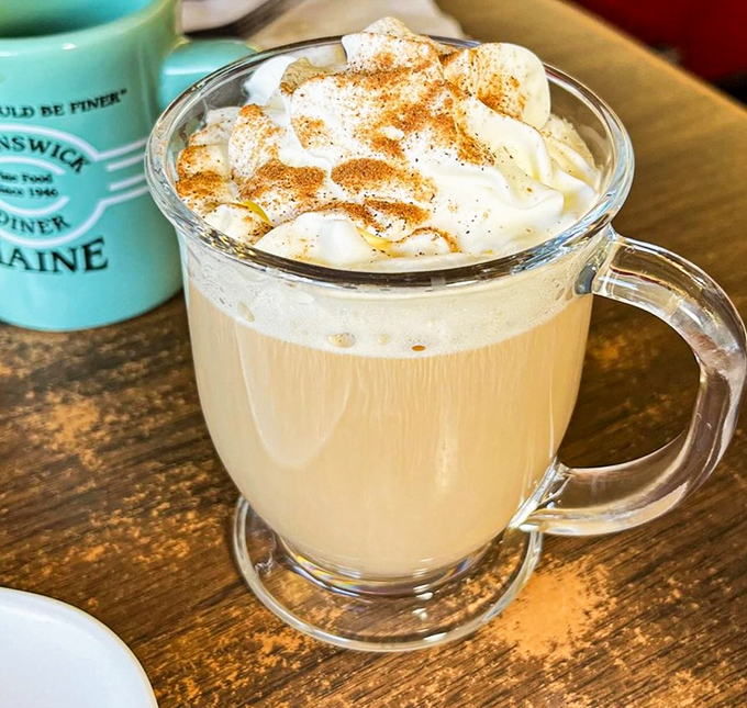 This isn't just coffee&mdash;it's a warm hug in a glass mug, topped with whipped cream and cinnamon that makes Monday mornings bearable again.