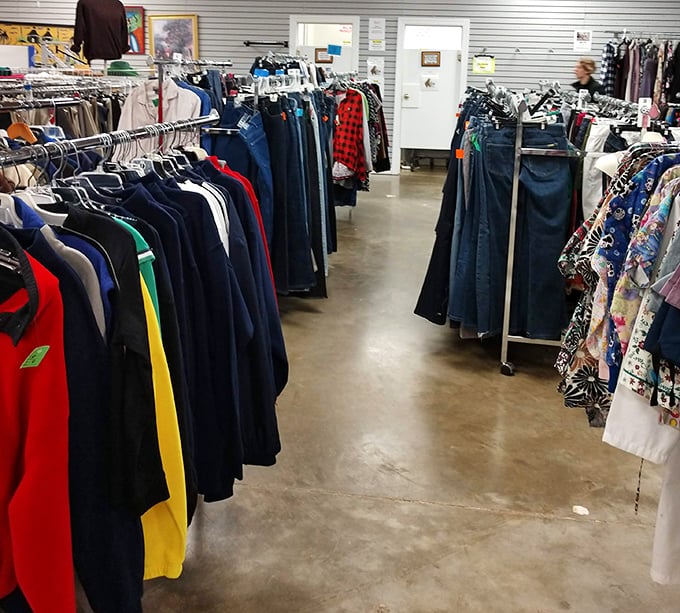 The denim section alone could clothe a small nation. Find your perfect pair among the rainbow of options from classic blue to statement red.