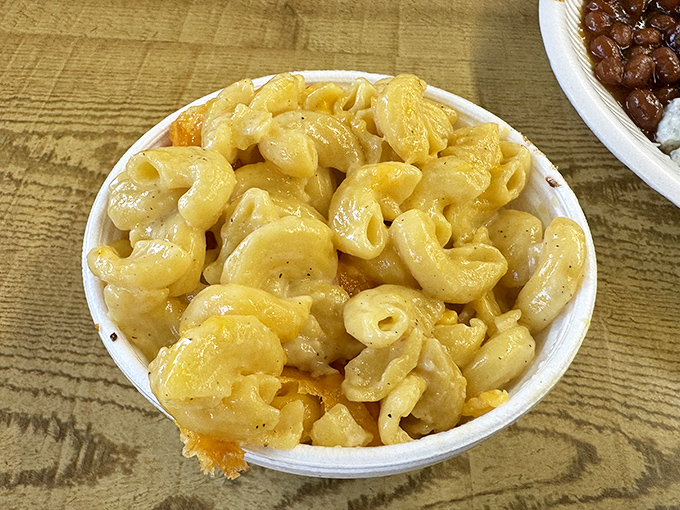 Mac and cheese that doesn't come from a blue box. This creamy, dreamy side dish might just upstage the barbecue &ndash; almost.