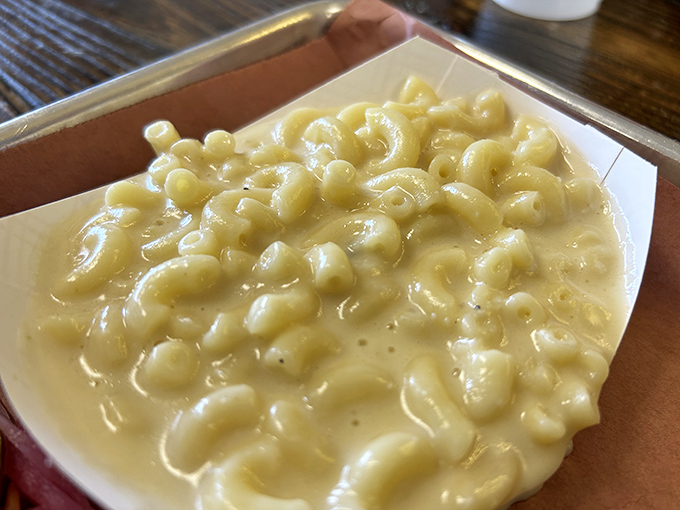 Mac and cheese this creamy should require a warning label. Each spoonful threatens to make you forget whatever diet you promised to start tomorrow.