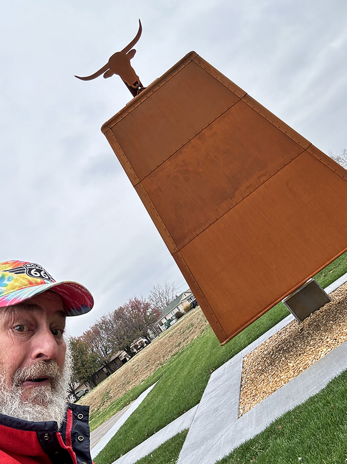 Sometimes the best vacation photos are the ones where you can't stop grinning at the absurdity.