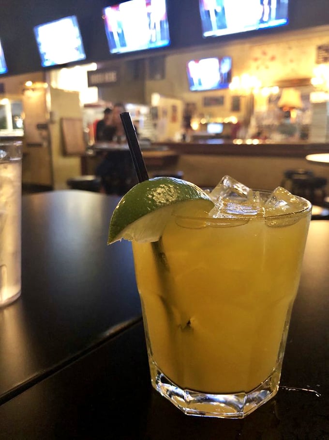 A mango mule that's dressed to impress. That lime wedge isn't just garnish&mdash;it's the exclamation point at the end of a delicious sentence.