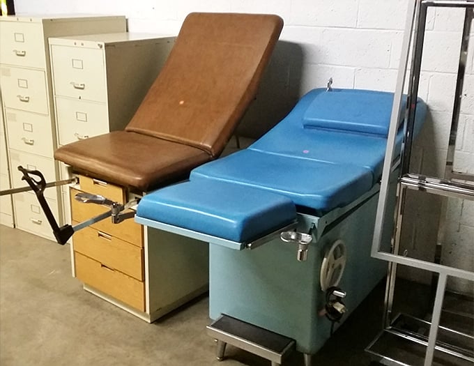 Medical examination tables: perfect for the home doctor's office you never knew you needed or the world's most interesting conversation piece.