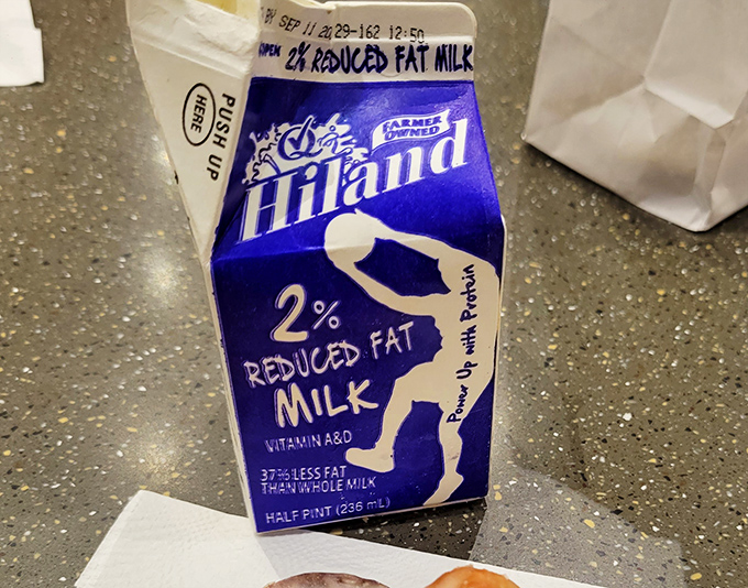 Even the milk here knows it's part of something special, ready to complement your pastry selection perfectly.