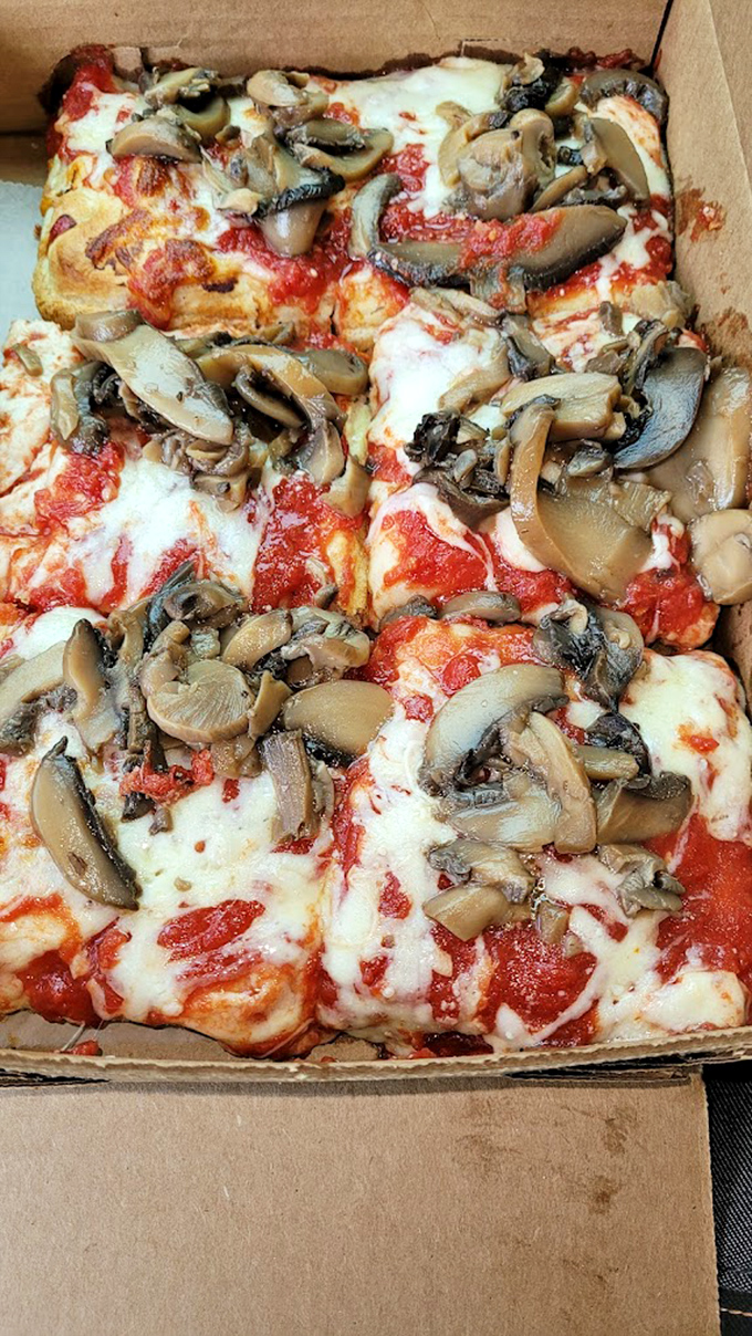 Mushroom pizza that would make even fungi-skeptics reconsider their life choices. Earthy, umami-packed slices of pure satisfaction.