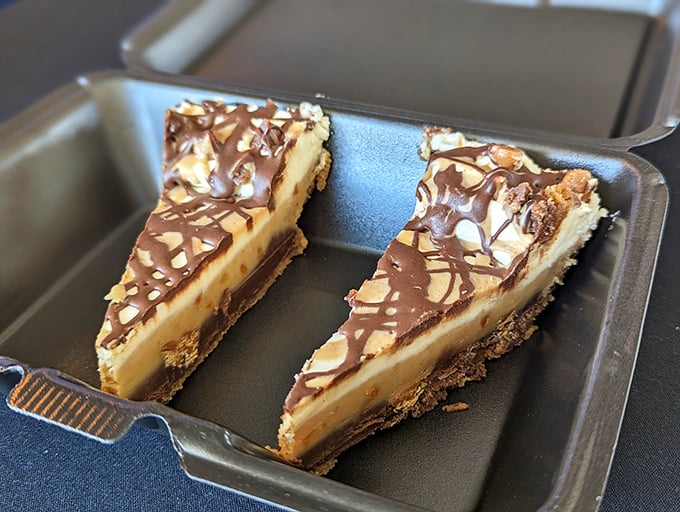 Nutella cheesecake that makes you wonder why you ever wasted time on regular cheesecake. Those chocolate drizzles are speaking my language.