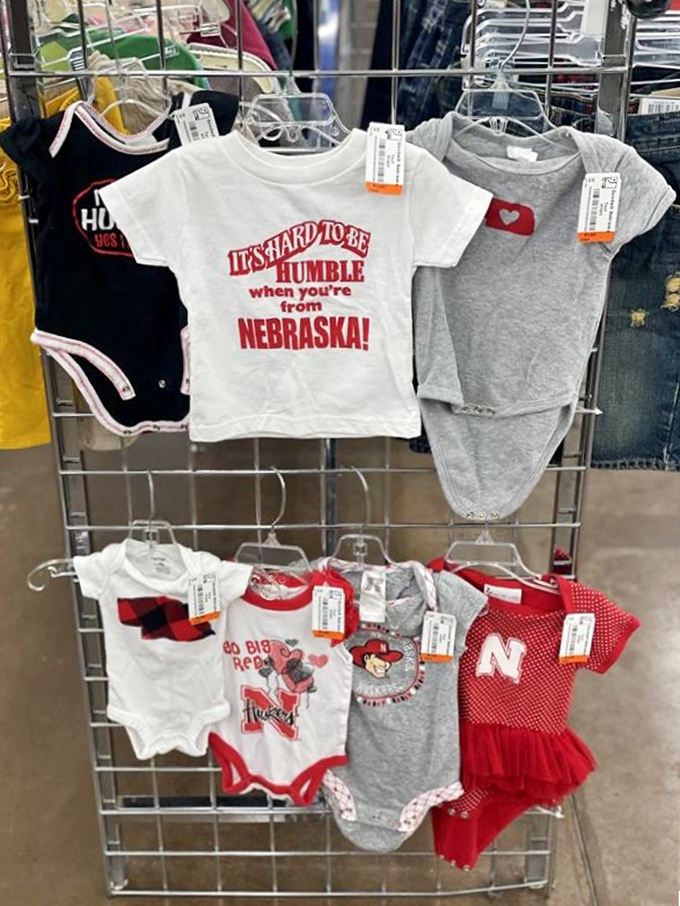 "It's hard to be humble when you're from Nebraska!" Baby fashion speaks truth while offering parents budget-friendly options for rapidly growing little ones.