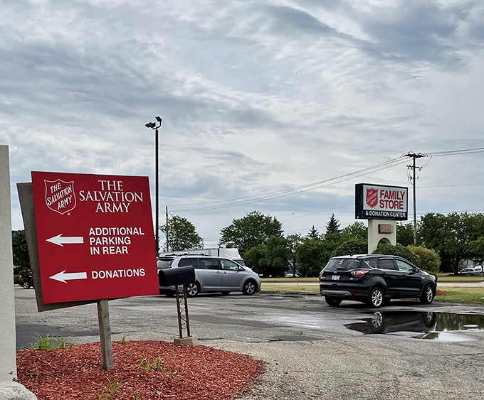 Additional parking in back means the hunt never stops, even when the front lot's full.