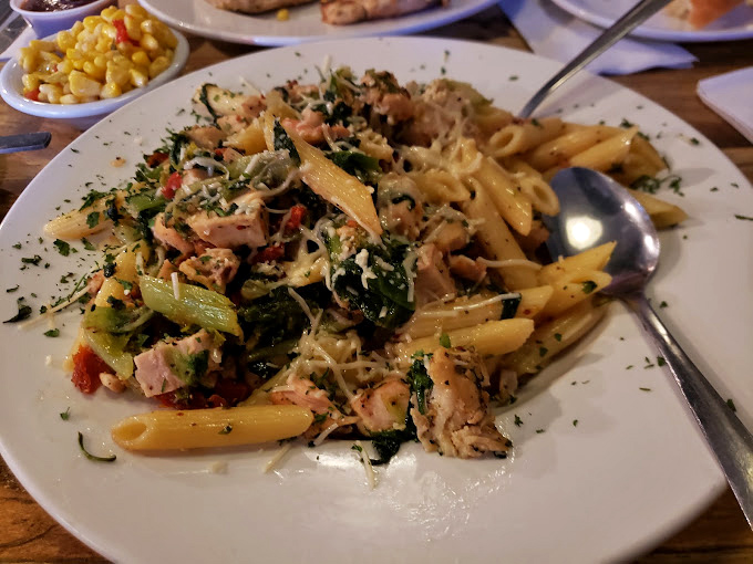 Pasta that doesn't just sit on the plate&mdash;it performs. Fresh vegetables and perfectly cooked penne proving that comfort food can still have character.