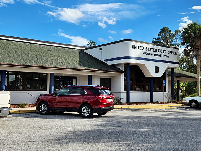 Even running errands feels like vacation when your post office is surrounded by palm trees and bathed in that famous Florida sunshine.