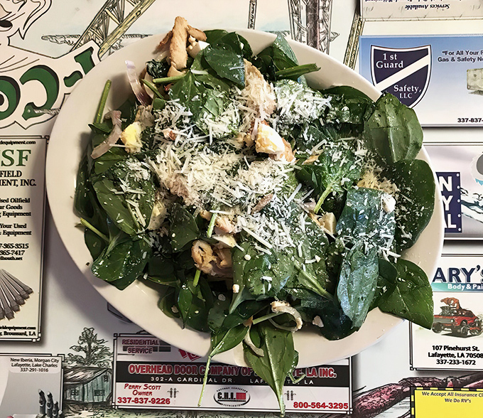 Fresh greens getting the star treatment they deserve, proving T-Coon's does more than just comfort food classics.