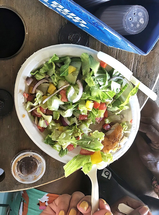 Fresh greens playing backup singer to the fried seafood headliner &ndash; every rock star needs a good opening act.
