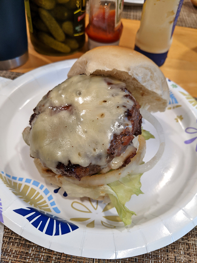 This isn't just a burger – it's what happens when Polish craftsmanship meets American comfort food in a delicious cultural handshake.