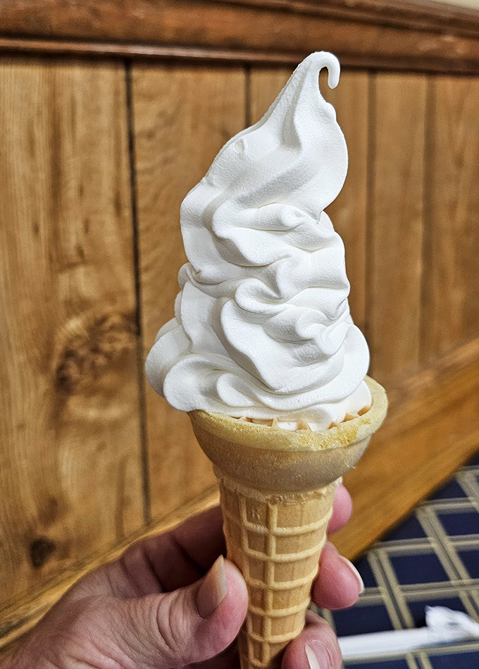The soft-serve finale that brings grown adults back to childhood. The perfect cool counterpoint to a barbecue feast.