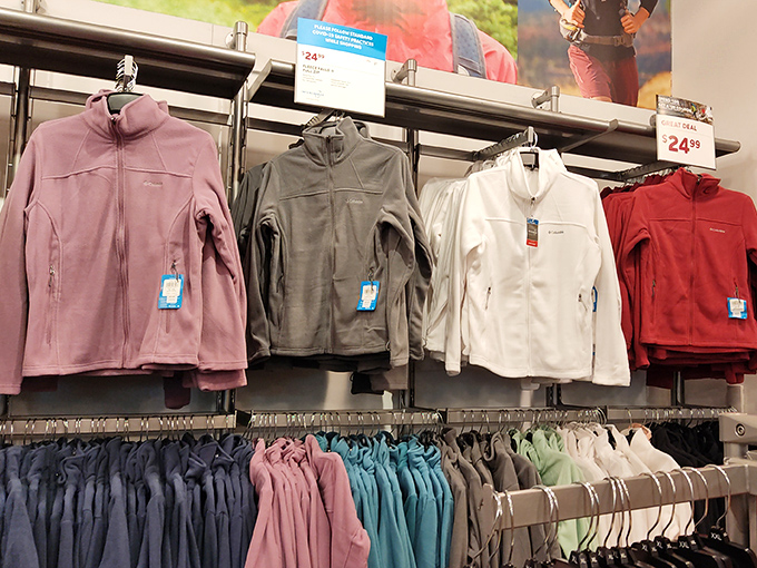 Columbia fleece jackets in a spectrum of colors &ndash; because New Yorkers know you can never have too many layers when winter decides to show its teeth.