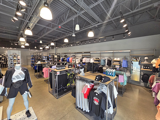 This isn't just sportswear&mdash;it's permission to dream about being athletic while looking the part. The spacious layout means no elbow-jostling for that perfect hoodie.