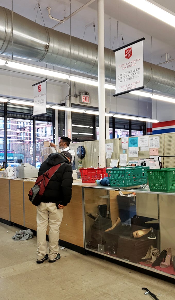 At the checkout counter, treasures are tallied and dreams fulfilled. That vintage cashmere sweater costs less than your morning latte.