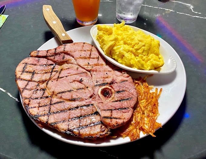This isn't just steak and eggs &ndash; it's a carnivore's fantasy on a plate, with enough protein to fuel an all-day poker marathon.