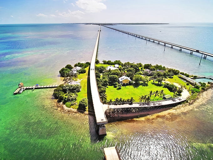 Pigeon Key, the little island with a big history. Once home to railroad workers, now a time capsule surrounded by waters that belong on a postcard.