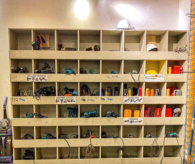 Tools, tools everywhere! It's like Bob Vila's garage sale, but with better prices and fewer mustaches. 