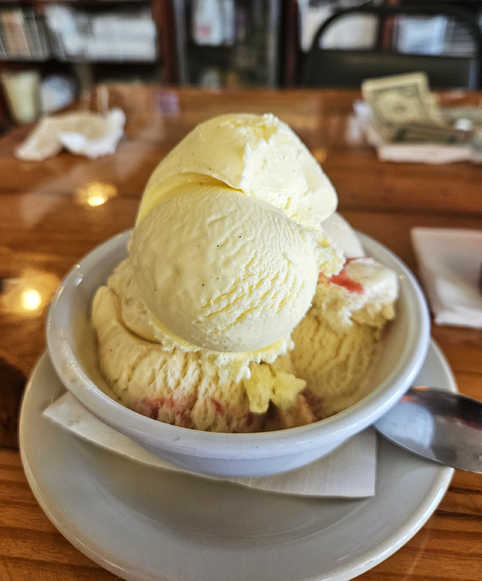 Vanilla ice cream that reminds you why classics become classics&mdash;simple, creamy perfection in a world of complicated desserts.