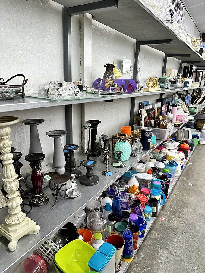 Glassware and knickknacks create a museum of everyday Americana &ndash; each piece with stories we can only imagine.