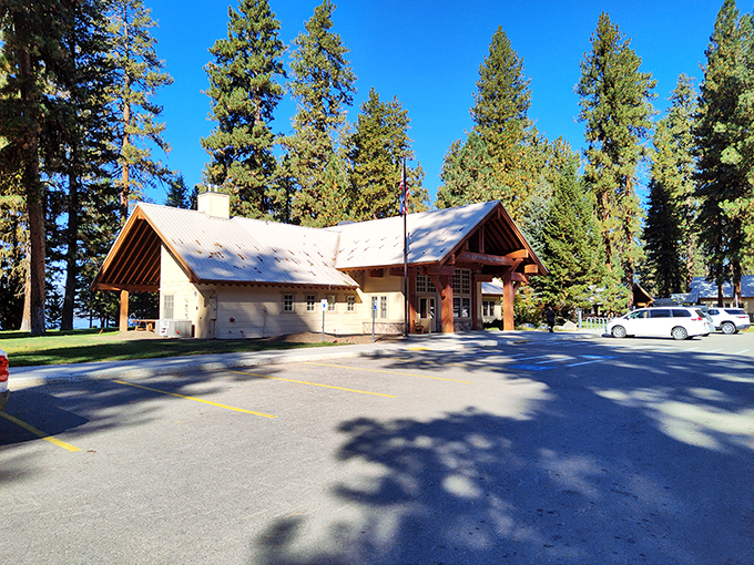 The visitor center&mdash;where park rangers answer the question "Where can I see a moose?" approximately 87 times daily.