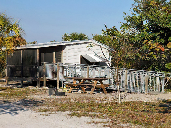 Rustic luxury at its finest. These no-frills cabins offer something priceless: waking up to the sound of waves just steps from your door.