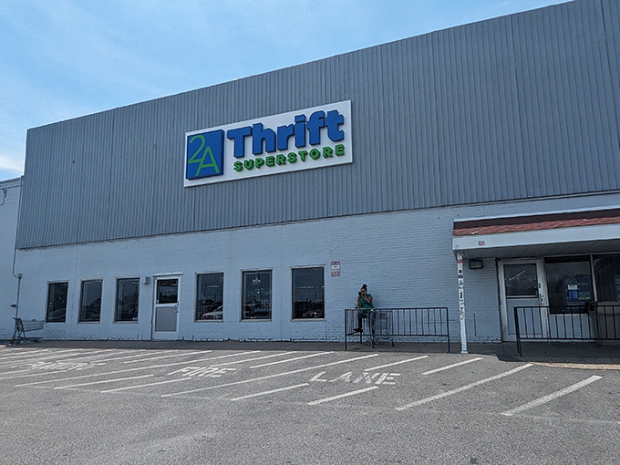 The industrial-chic exterior of 2nd Ave's Pennsauken location houses department-store-sized selections at yard-sale prices.
