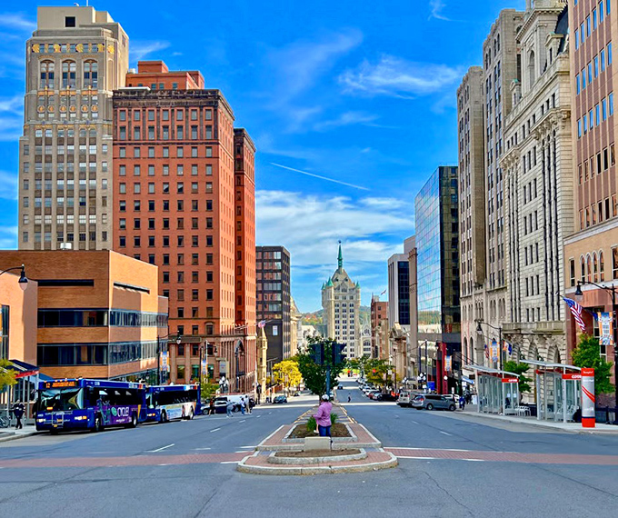 Albany's government grandeur creates an impressive backdrop for surprisingly affordable urban living in New York's capital.