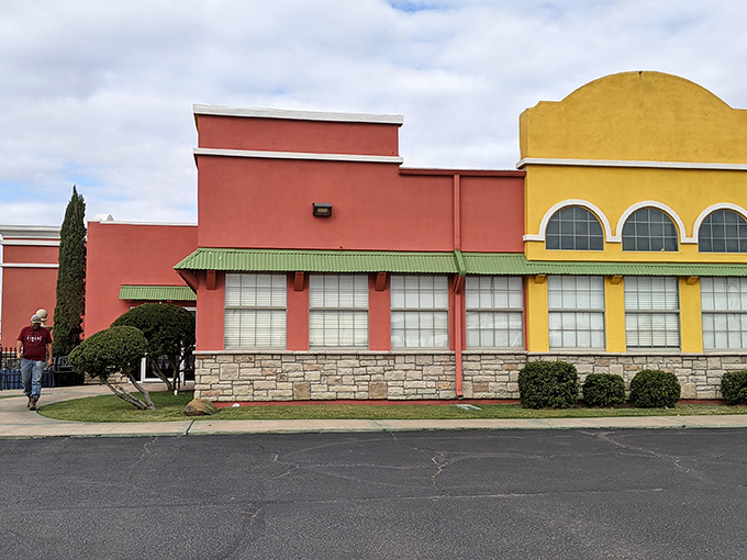 Altus showcases colorful architecture that brightens the streetscape like a cheerful morning greeting from neighbors.