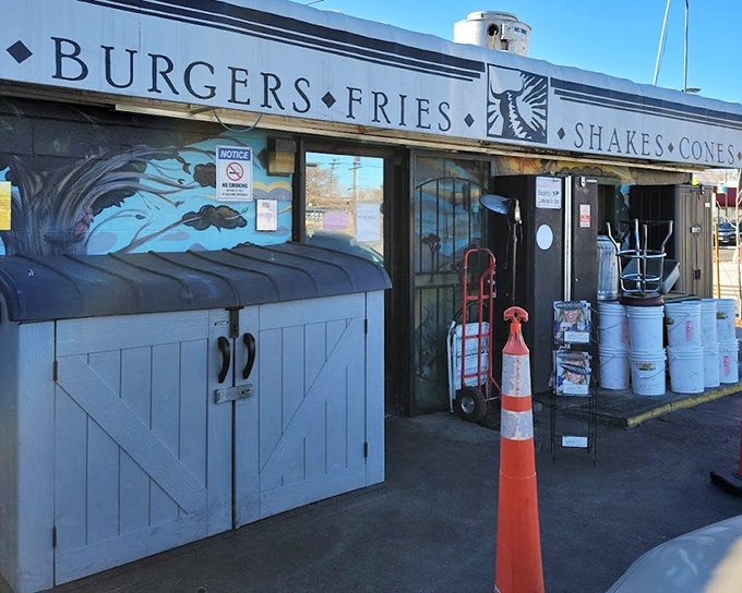 Beefy's no-nonsense storefront promises straightforward burger satisfaction. Sometimes the plainest packages hold the greatest treasures.