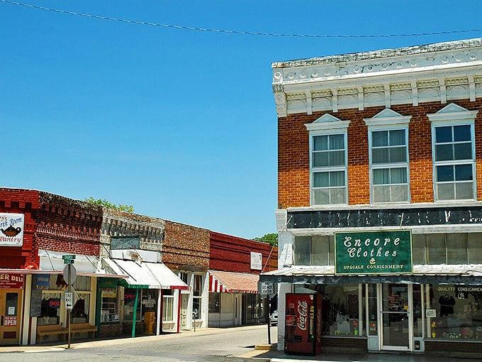 Charming storefronts and classic architecture line the streets of Berryville, where friendly shops and small-town hospitality brighten every visit.
