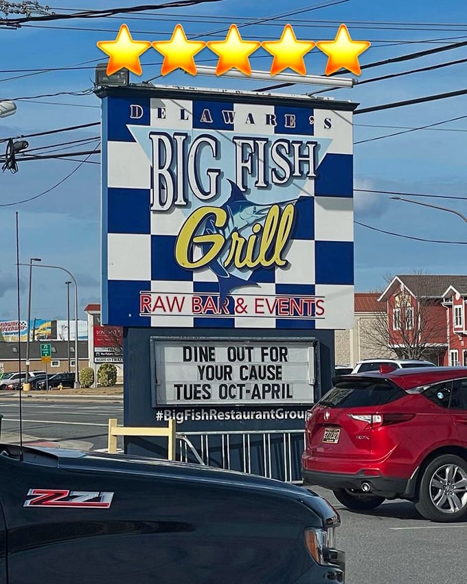 Those five stars above the sign aren't just decoration &ndash; they're a preview of your dining experience!