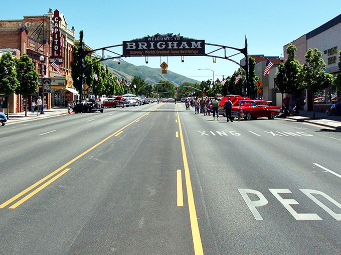 Brigham City's welcome arch promises more than just entry&mdash;it's a gateway to a world where your dollar stretches further.