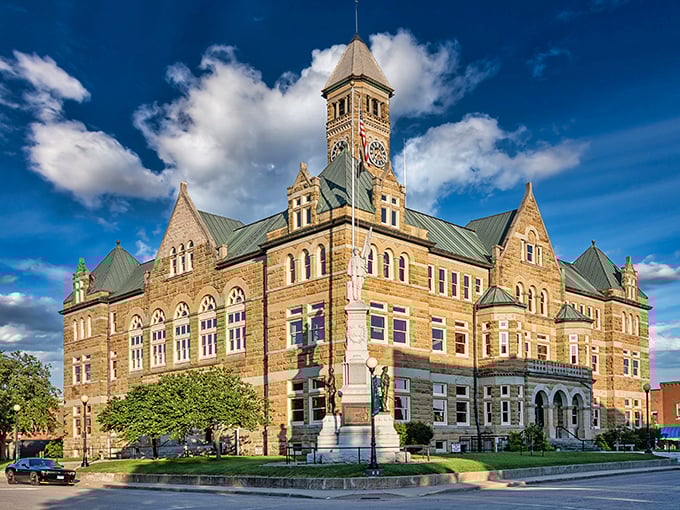 Justice for your budget! Charleston's majestic courthouse commands attention like your Social Security check commands respect in this affordable college town.