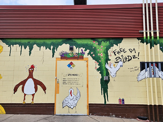 Those playful murals and colorful artwork announce that this Duluth spot doesn't take itself too seriously, but the chicken's no joke. 