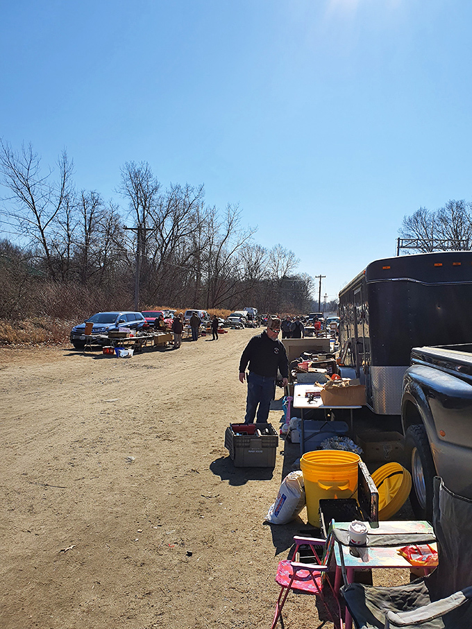 Nothing beats the thrill of outdoor flea market browsing on a perfect Connecticut spring day.