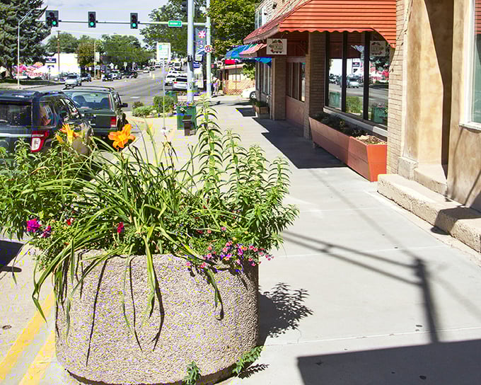 Cortez's colorful downtown invites exploration with its mix of historic and modern. The flower planters add a touch of beauty to already scenic streets.