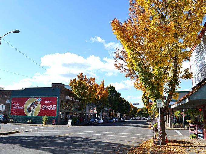 The historic main street looks like it's waiting for a parade to start. This town doesn't need to try to be charming&mdash;it just is.