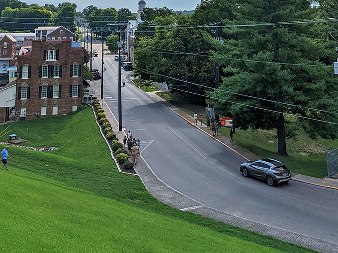 Dandridge's historic downtown streets curve gently toward the mountains, where brick buildings have stood witness to centuries of Tennessee life.