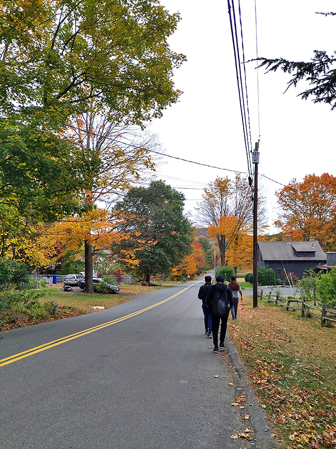 Old Deerfield in autumn looks like a Norman Rockwell painting that escaped its frame.